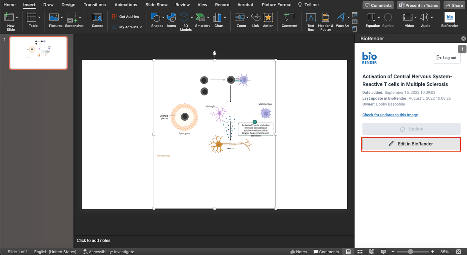 How to use the BioRender Add-in – BioRender Help