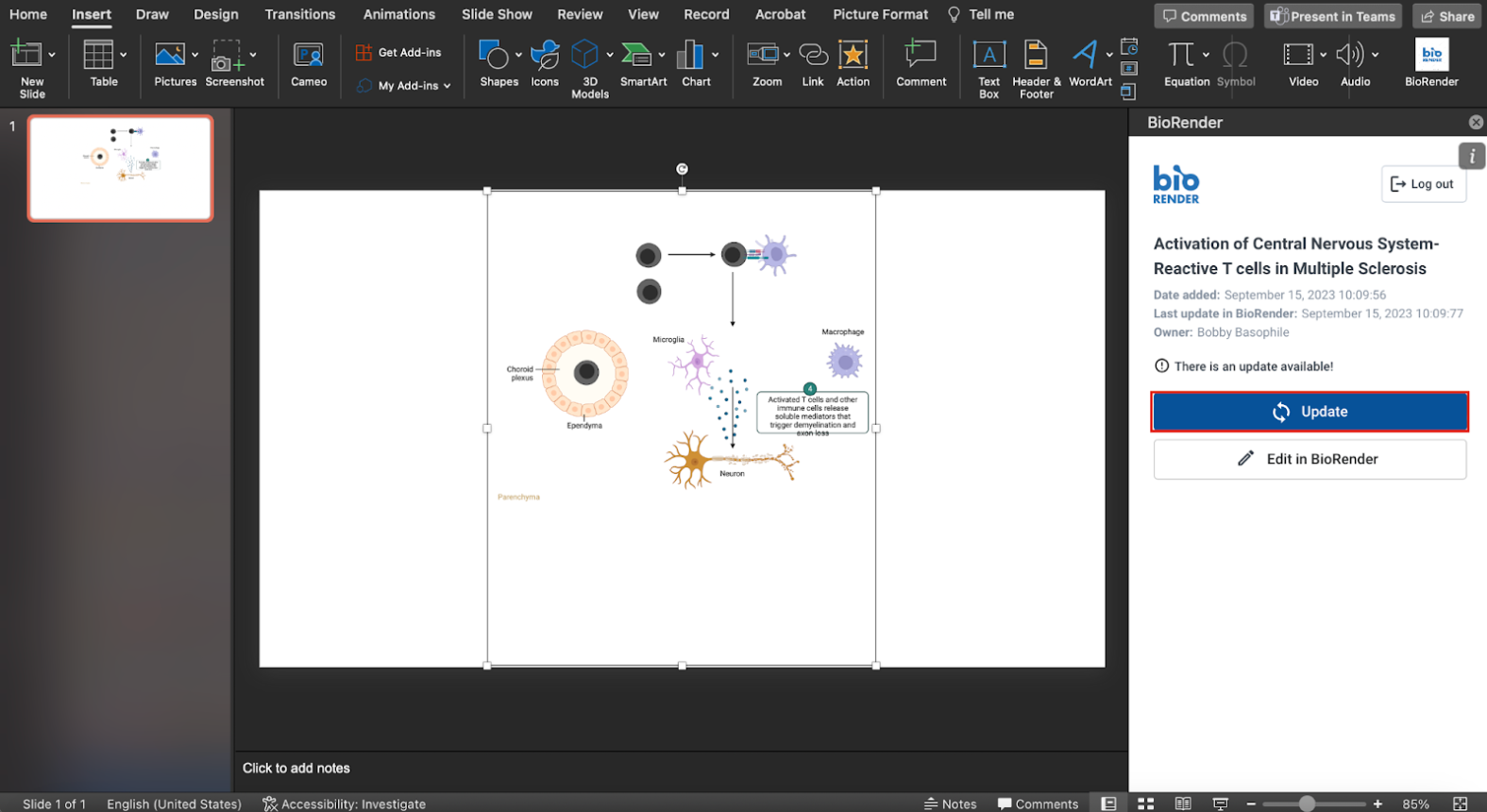 How to use the BioRender Add-in – BioRender Help