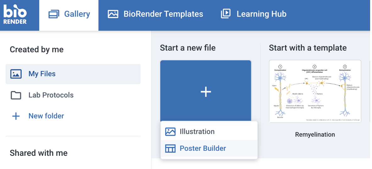 Creating a new poster – BioRender Help