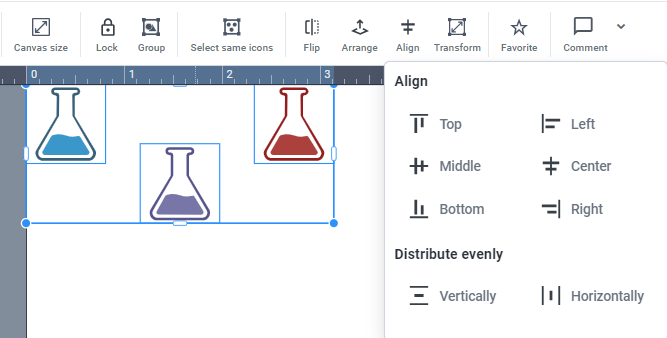 Aligning And Distributing Objects On The Canvas Biorender Help