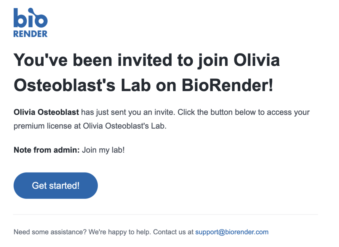 Invite, remove, and update accounts on your Lab or Team license – BioRender Help