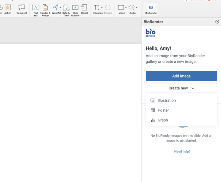 Create a new file with BioRender PowerPoint Add-in – BioRender Help Create a new file with BioRender PowerPoint Add-in – BioRender Help