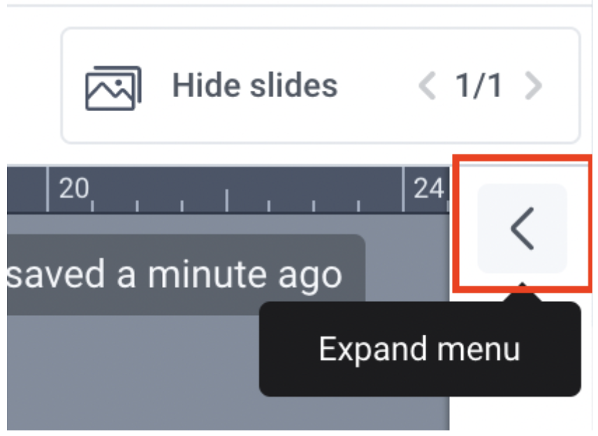 Collapsing the menus on the canvas page – BioRender Help